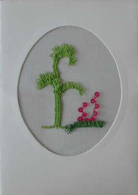 MESH: AC40JF Tatted Greeting Card