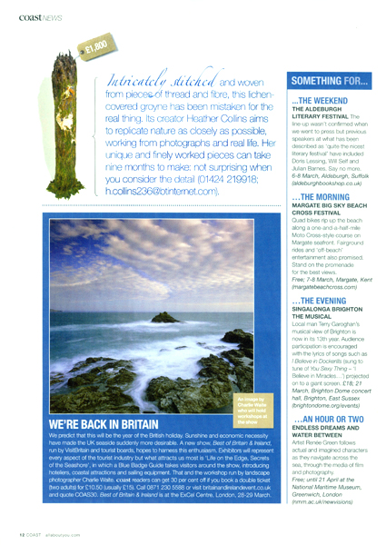 Heather Collins Textile Artist: Work Featured in Coast Magazine